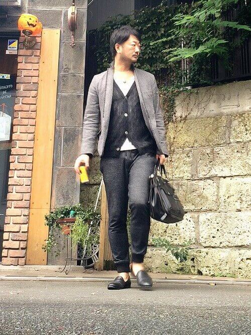 Gray Jacket Outfit | OTOKOMAE