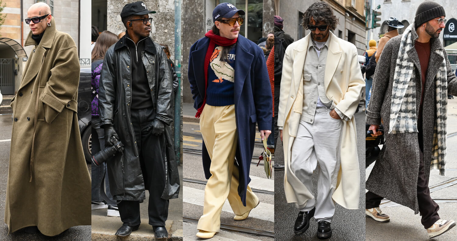 Long coats are still popular, but the trend may be shifting to " " (25-26AW Milan Men's Fashion ...